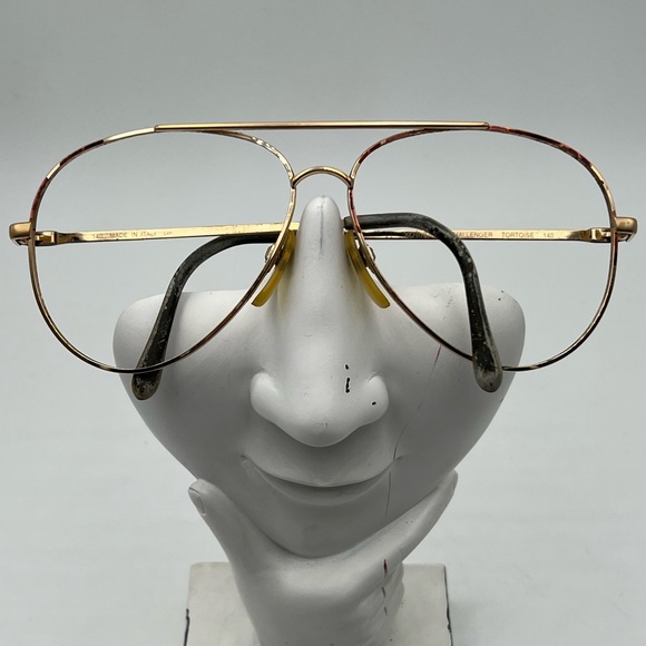 Luxottica | Accessories | Vintage Luxottica Challenger Brown Gold Pilot Sunglasses Frames | Poshmark